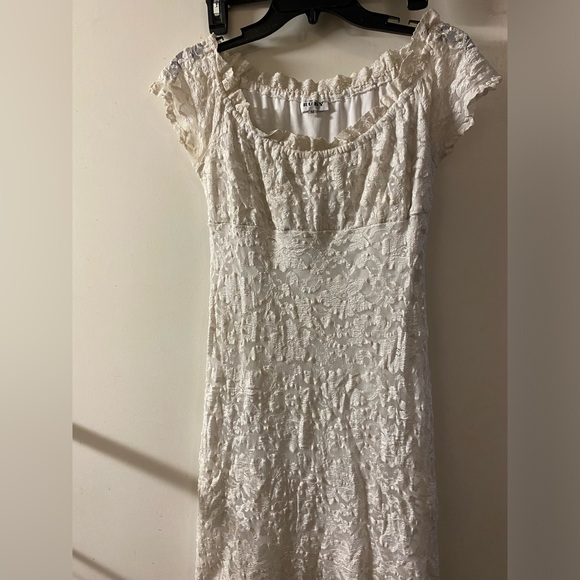 RUBY | Dresses | Ruby Off White Lace Midi Dress | Poshmark